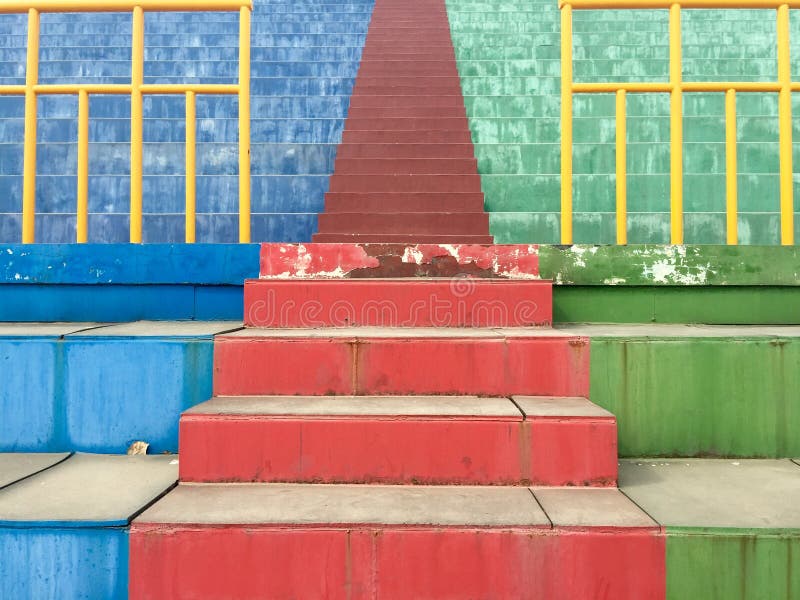 Colorful steps stock photo. Image of place, green, city - 68599830