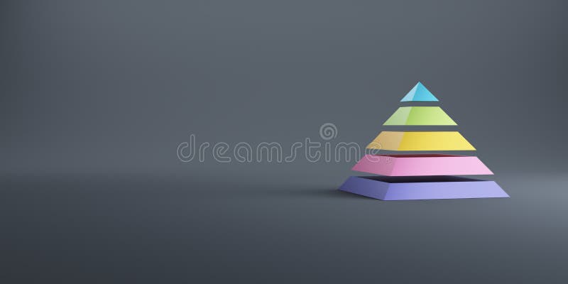 Colorful Steps Infographic 3d Rendered, Five Section 3D Infographic ...