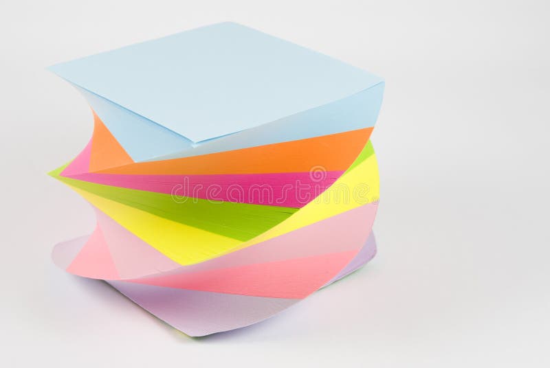 Colorful sticky notes stock photo. Image of objects, white - 10637770