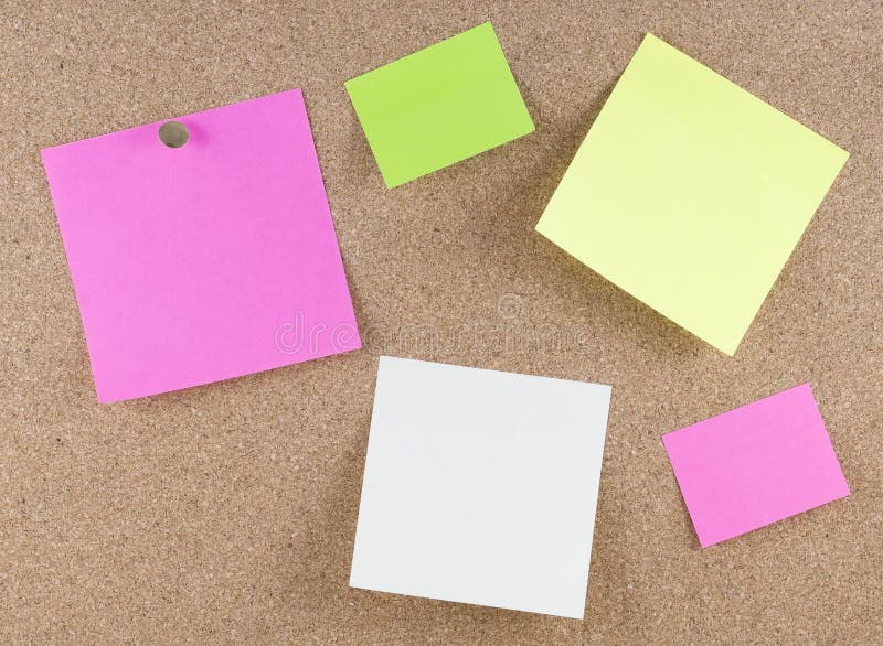 Colorful sticky notes stock photo. Image of objects, white - 10637770