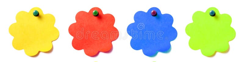 Colorful Sticky Notes - Horizontal Format Stock Image - Image of postit ...