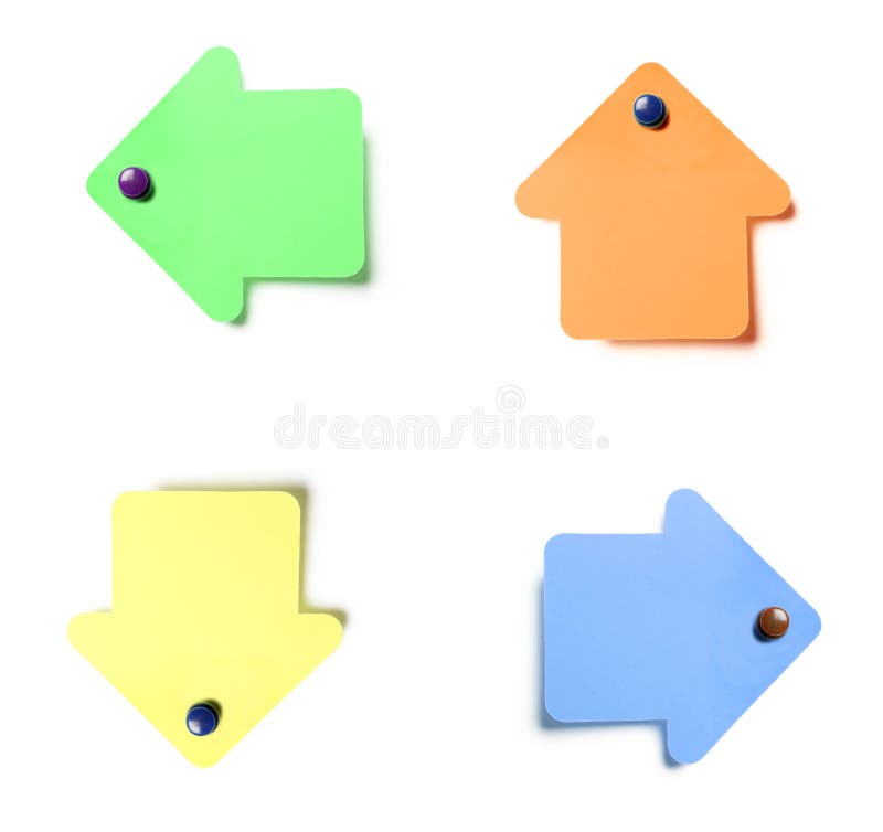 Colorful Sticky Notes - Horizontal Format Stock Image - Image of postit ...