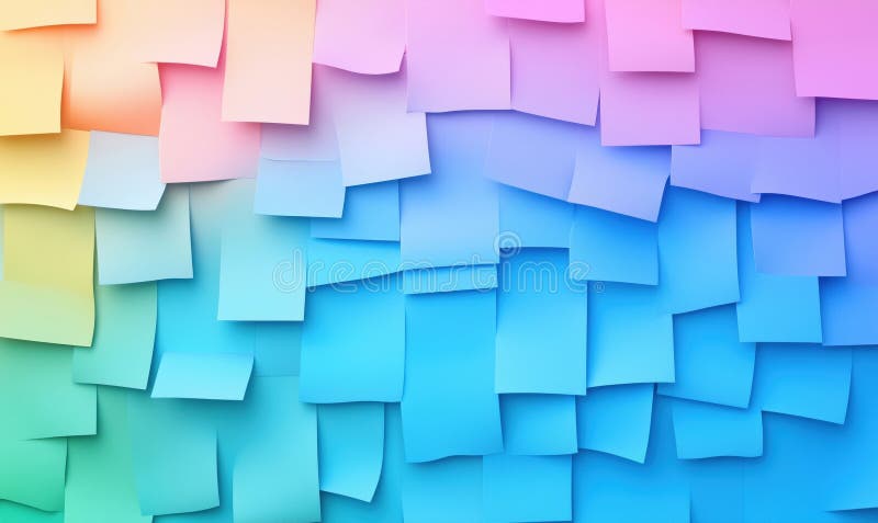 Colorful Sticky Notes Arranged Gradient Pattern Stock Photos - Free ...