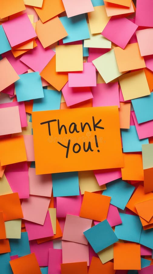 Colorful Sticky Notes Create a Vibrant Backdrop with a Bold Message of ...