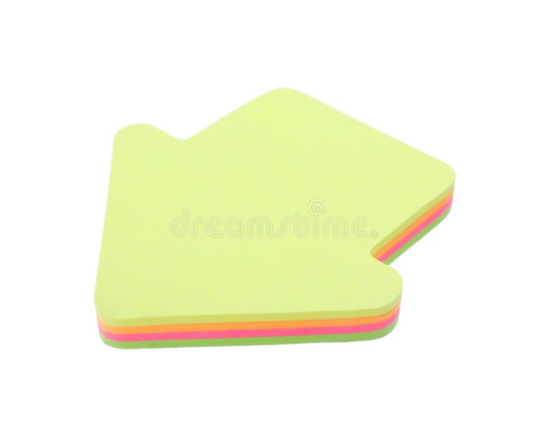 Colorful Sticky Notes Isolated. School Stationery Stock Image - Image ...