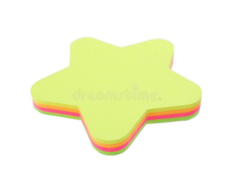 Colorful Sticky Notes Isolated. School Stationery Stock Photo - Image ...