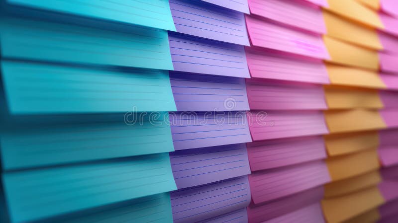 Colorful Sticky Notes on Lined Paper Reliable Files, Fun Practical for ...