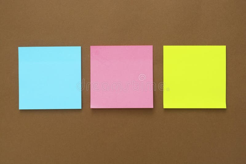 Colorful Sticky Notes Mock Up, Copy Space Stock Photo - Image of frame ...