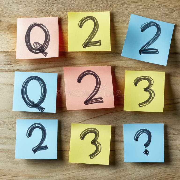 A Vibrant Image Showcases a Collection of Colorful Sticky Notes, Each ...