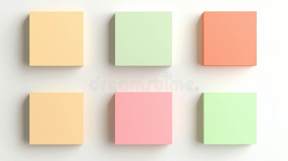 Colorful Sticky Notes Set for Office Organization and Creative Planning ...