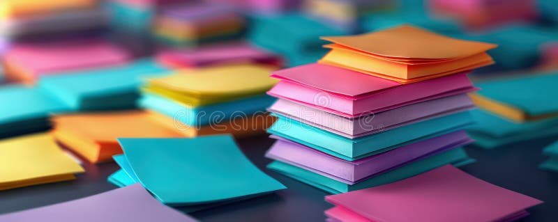 Colorful Sticky Notes for Task Management and Project Organization ...
