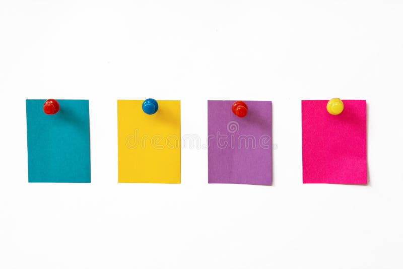 Colorful sticky notes stock photo. Image of reminder - 29693408