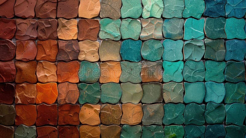 Colorful Stone Mosaic Pattern Stock Illustration - Illustration of ...
