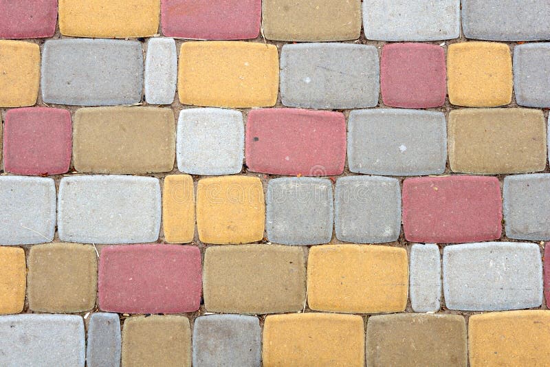 Colorful stone path stock image. Image of street, block - 19963633