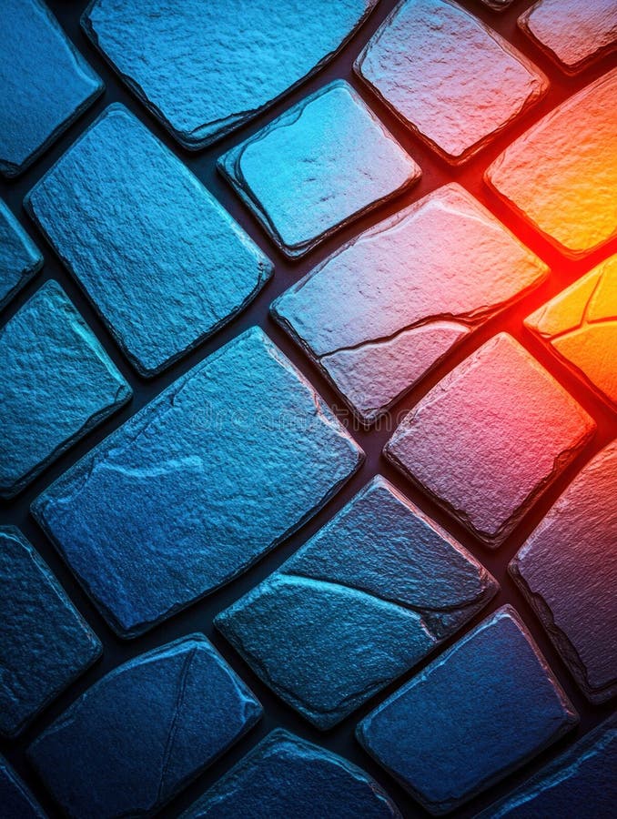 Colorful Stone Texture with Gradient Lighting Stock Illustration ...