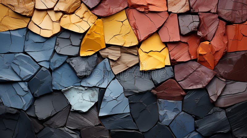 Colorful Stone Wall Texture Background. Abstract Background for Design ...