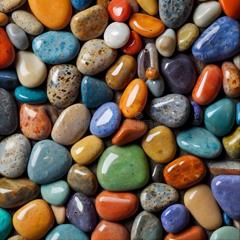 Colorful Stones Background, Colored Beach Stones Background Stock ...