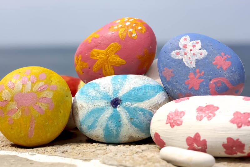 Colorful Stones stock photo. Image of flower, decorative - 34864784