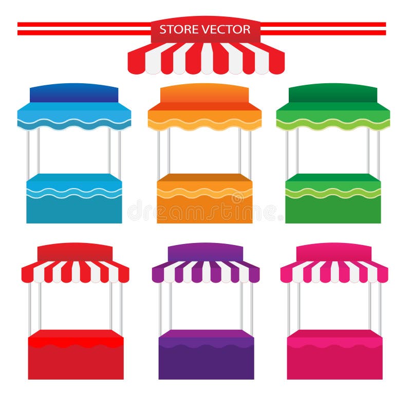 Colorful store vector stock vector. Illustration of icon - 65808020