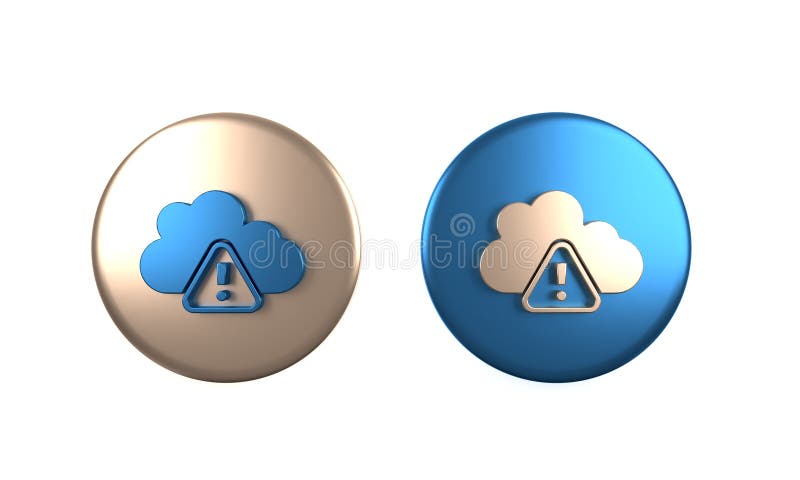 Colorful Storm Warning Icon Isolated on White Background. Exclamation ...