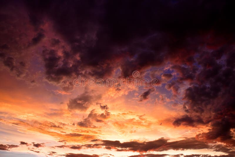Colorful stormy sky stock photo. Image of scenic, storm - 10110628