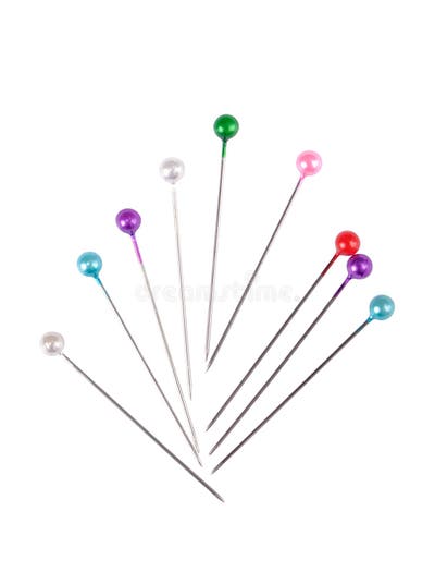 Colorful straight pins stock image. Image of item, pointer - 29063867