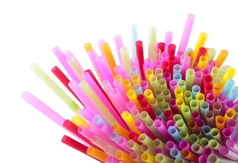 Colorful of straw stock photo. Image of plastic, background - 17688056