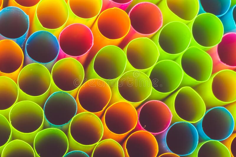 Colorful Straw for Background Stock Image - Image of circle, colour ...