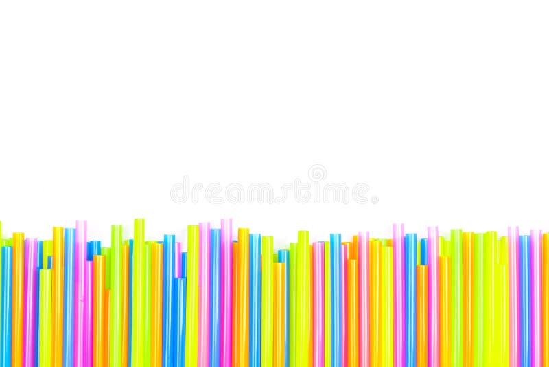 Colorful Straw For Background Stock Image - Image of circle, colour ...