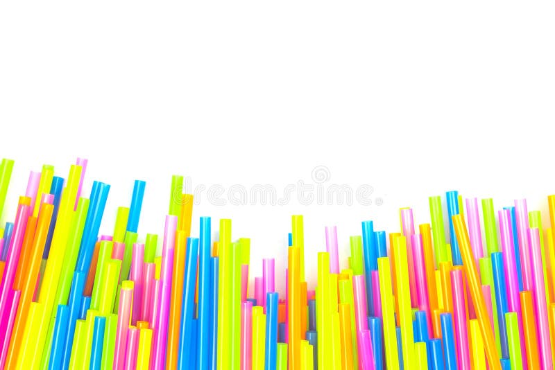 Colorful Straw For Background Stock Image - Image of circle, colour ...