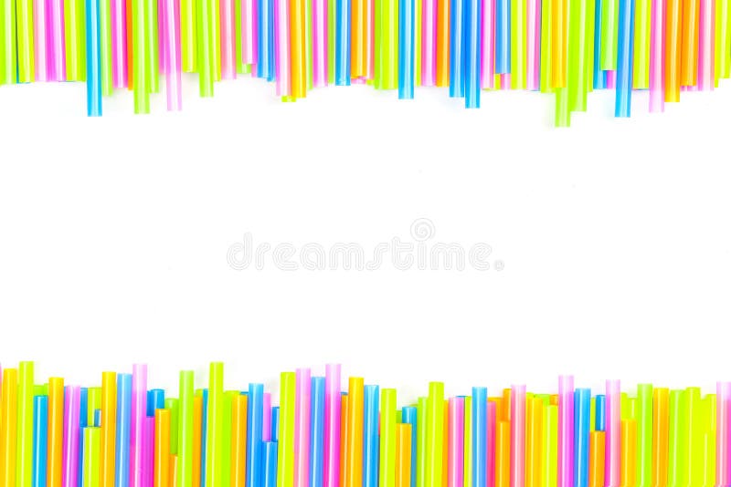 Colorful Straw for Background Stock Image - Image of circle, colour ...