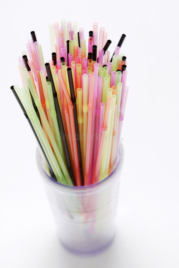 Colorful straws stock photo. Image of horizontal, long - 44798870