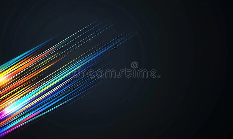 Colorful Streaks on Dark Background, Ideal for Abstract Digital Art ...
