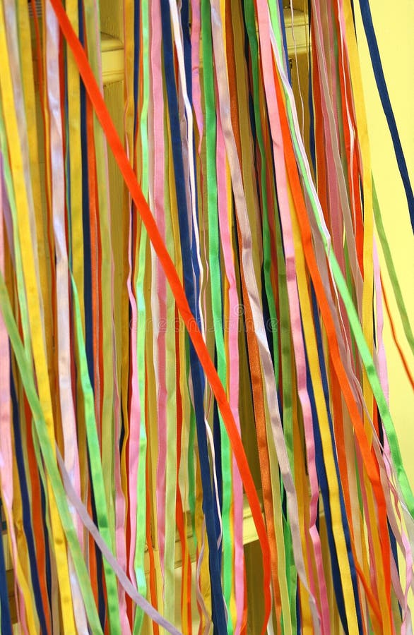 Colorful streamers stock image. Image of hang, rainbow - 1066919
