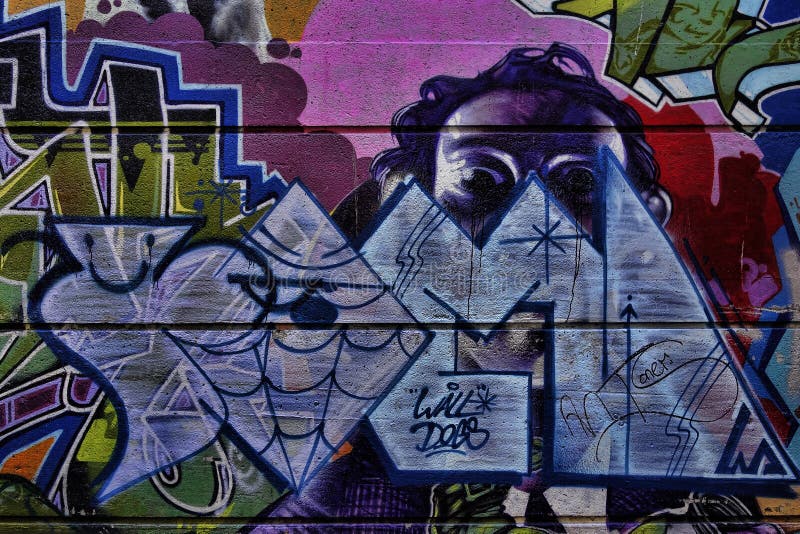 Colorful Street Graffiti editorial stock image. Image of artistic ...