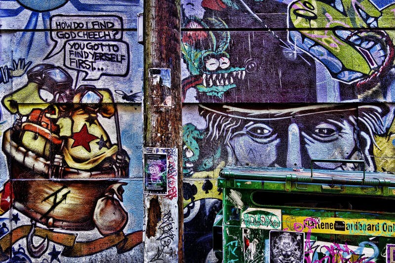 Colorful Street Graffiti editorial photography. Image of vibrant - 45714922