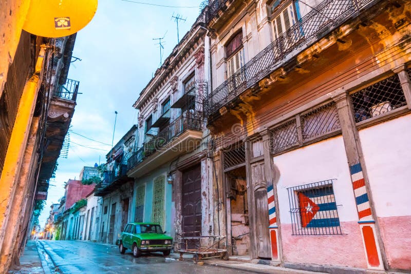 Colorful Street in Havana, Cuba Stock Photo - Image of scenic, travel ...