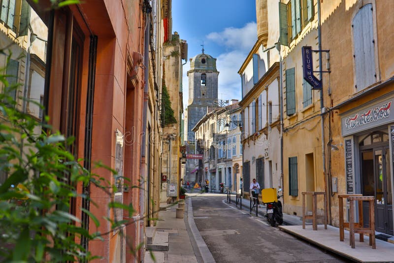 Colorful Streets in Roussillon, Provence, France Editorial Stock Image ...