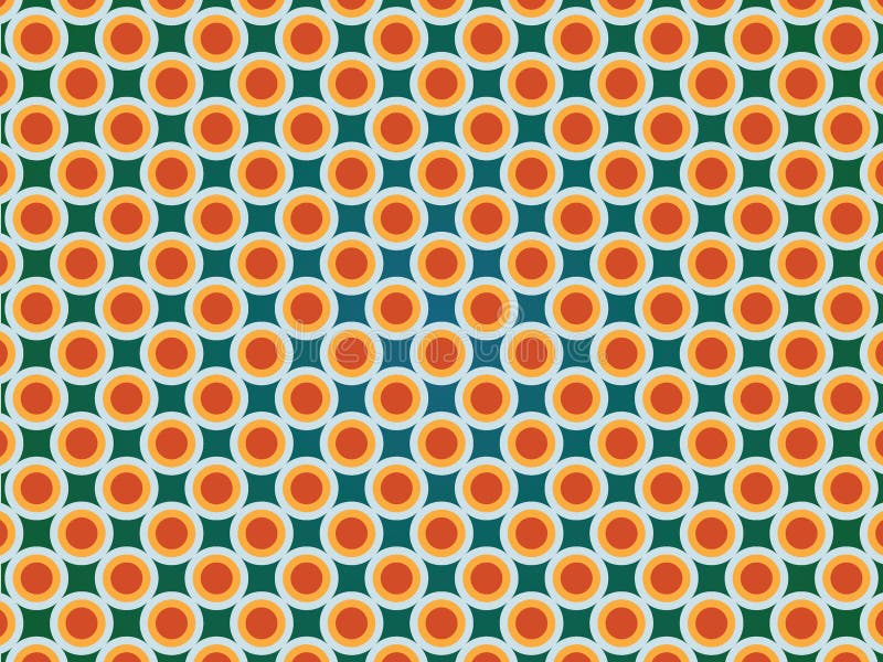1960s Vintage Abstract Seamless Pattern Stock Illustration ...