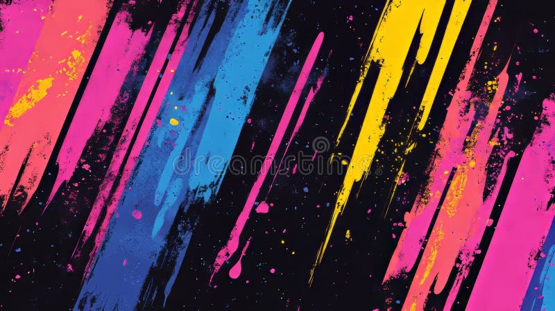 A Colorful Striped Background and Textured Stripes Create an Abstract ...