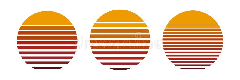 Colorful Striped Egg Shapes in Gradient Design Stock Vector ...