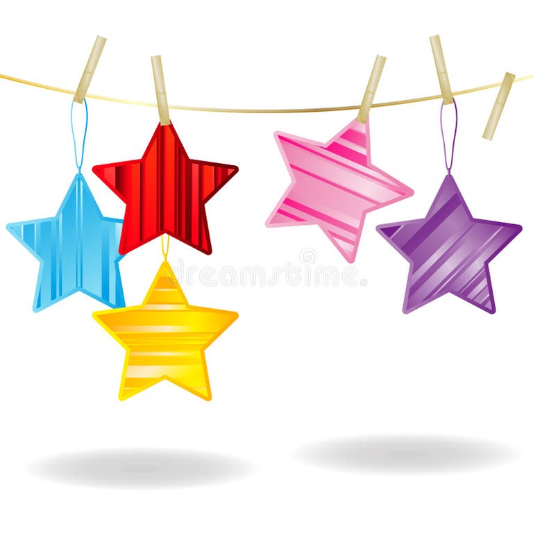 Colorful Striped Stars Background, Abstract Vector Design Pattern ...