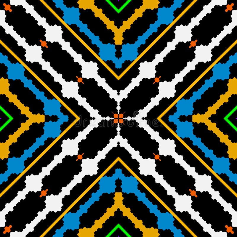 Beautiful Modern Patterned Vector Tribal Ethnic Background Stock ...