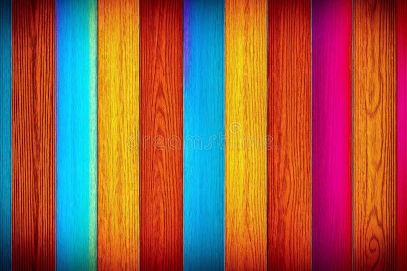 Colorful Striped Wood Panel Created with Generative AI Stock ...