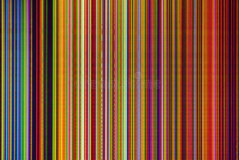 Colorful Stripes on a Broken LCD TV Screen Stock Photo - Image of ...