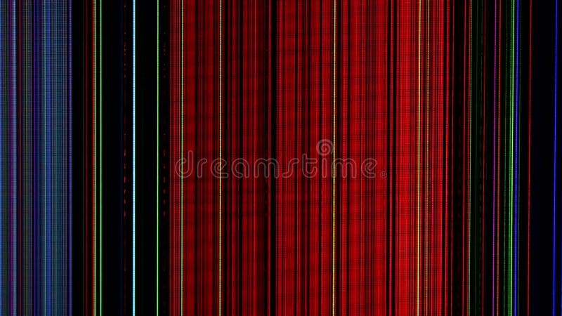 Colorful Stripes on a Broken LCD TV Screen Stock Footage - Video of ...