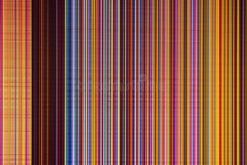 Colorful Stripes on a Broken LCD TV Screen Stock Image - Image of ...