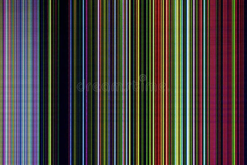 Colorful Stripes on a Broken LCD TV Screen Stock Image - Image of ...