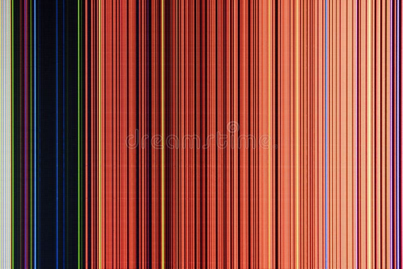 Colorful Stripes on a Broken LCD TV Screen Stock Photo - Image of ...