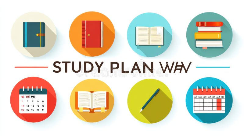 Weekly Study Plan Infographic Designed for Students Featuring Clear ...